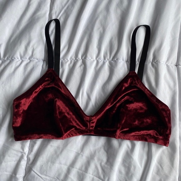 Colsie | Intimates & Sleepwear | Velvet Bra Red | Poshmark
